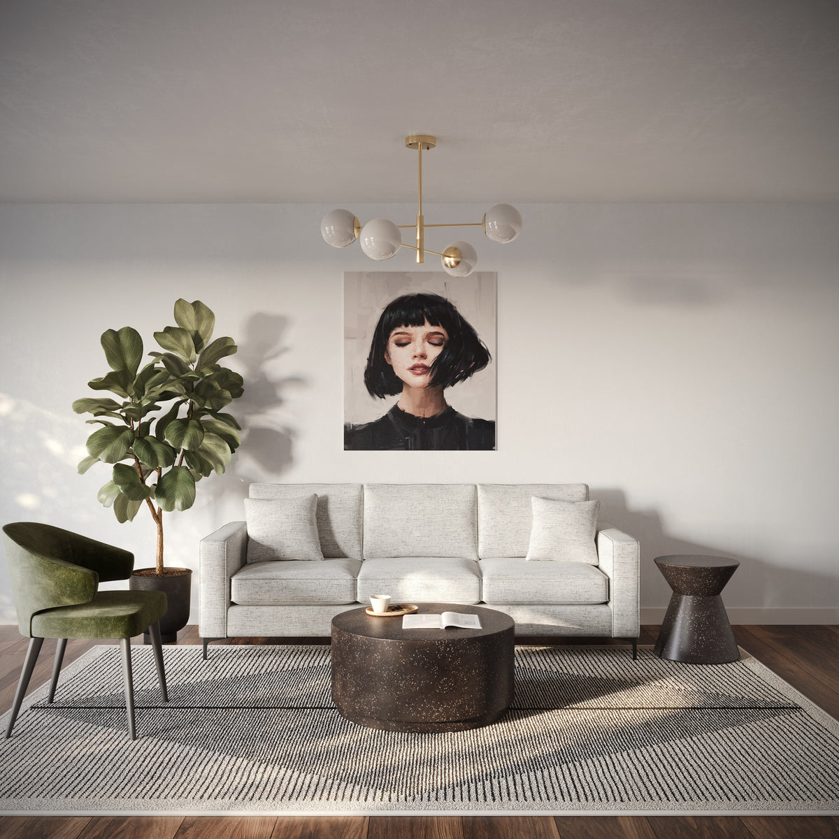 Drummond Black Terrazzo Coffee Table — Musecraft